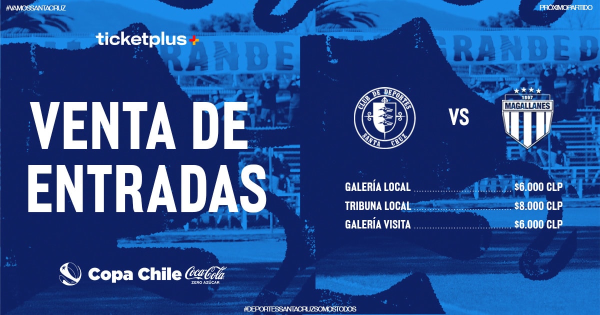 Entradas para Deportes Santa Cruz vs Magallanes / Copa Chile Coca Cola ...