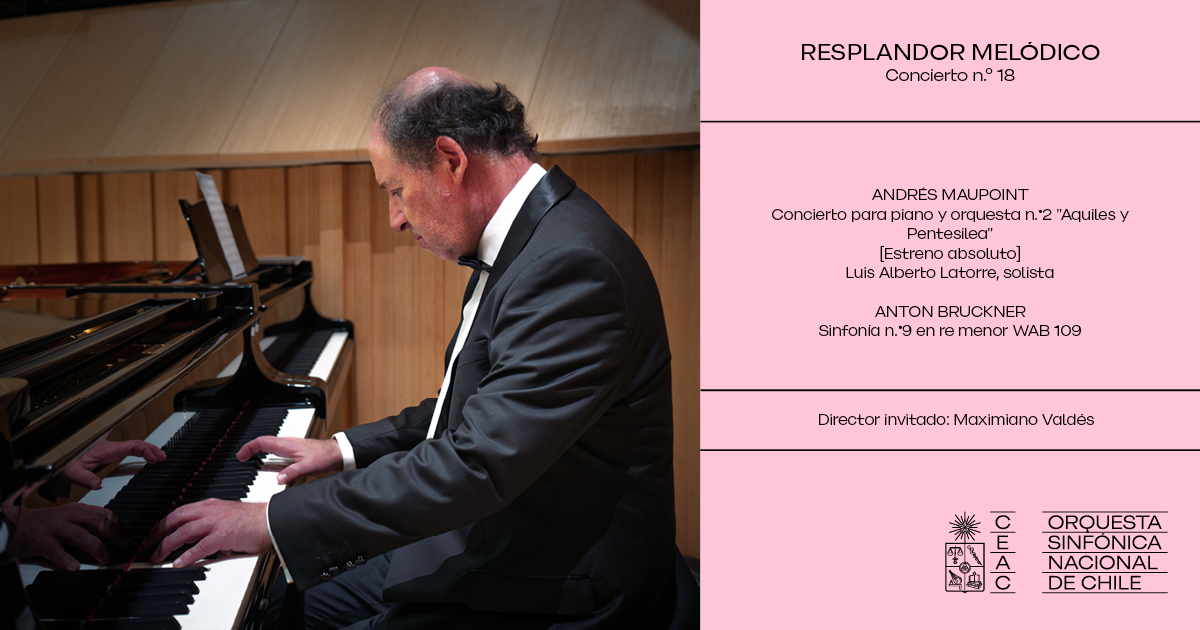 Entradas para Concierto N°18 • Resplandor melódico - CEAC UCHILE