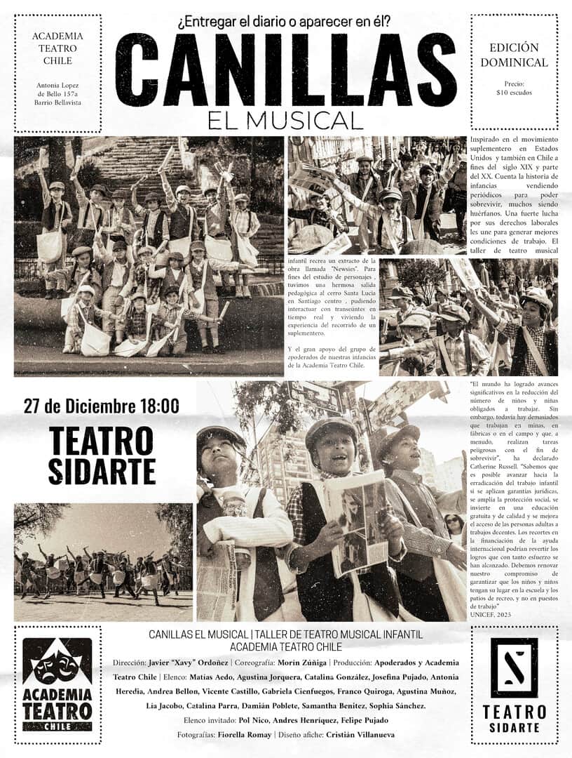 Entradas para Canillas - Teatro Musical Infantil de Academia Teatro Chile - Ticketplus